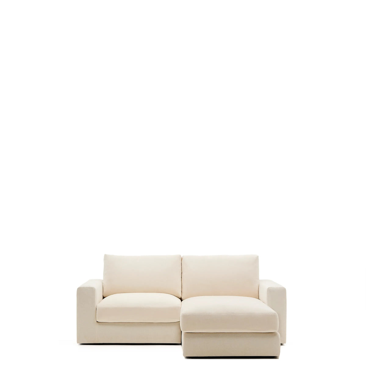 Alea modular sofa for 3 people with removable chenille cover and chaise ...