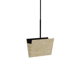 Gallery ceiling lamp made of natural travertine, 28×11.5×19.5 cm | ZEN ...